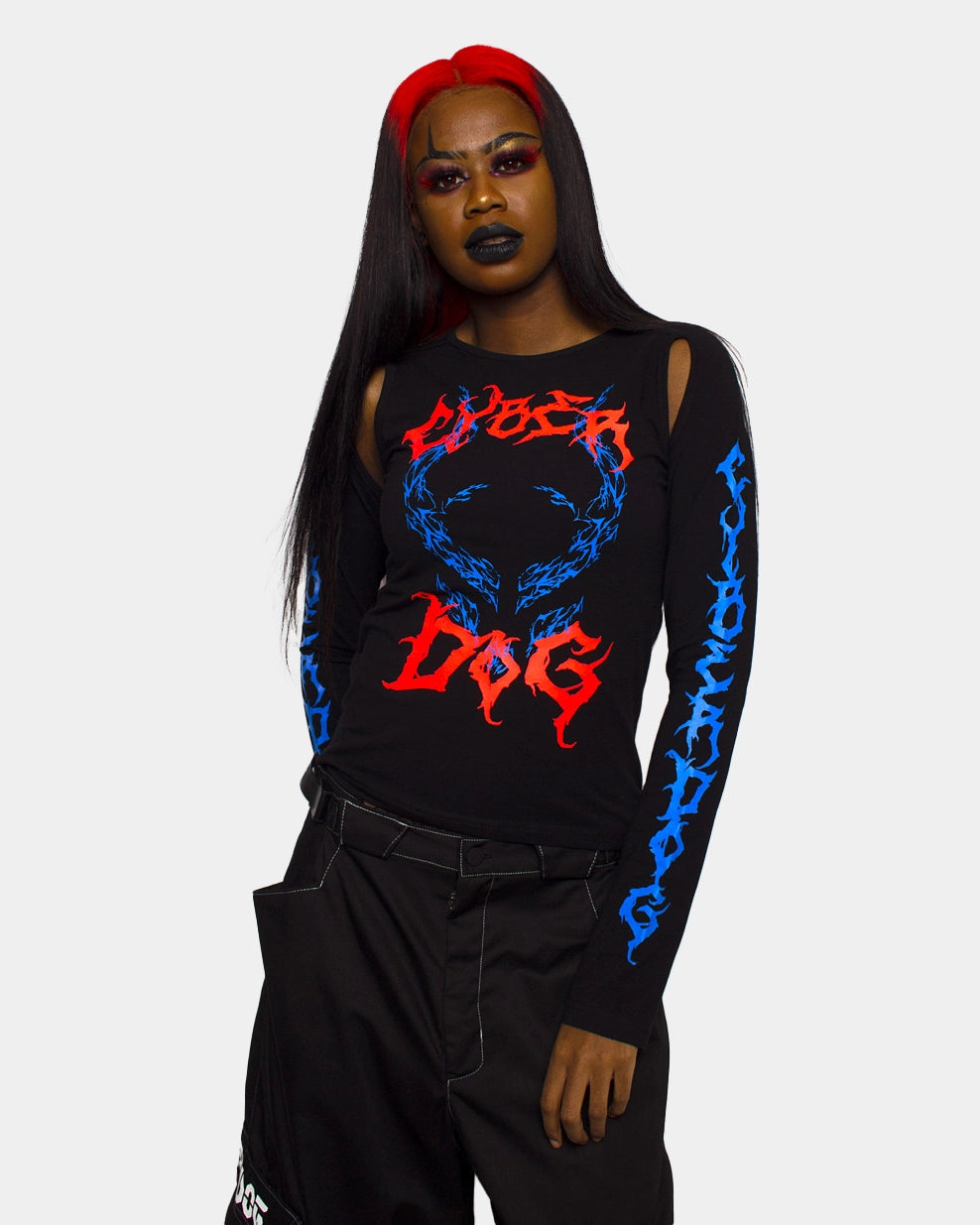 UNDERWORLD DROP OUT TOP BLACK – Cyberdog