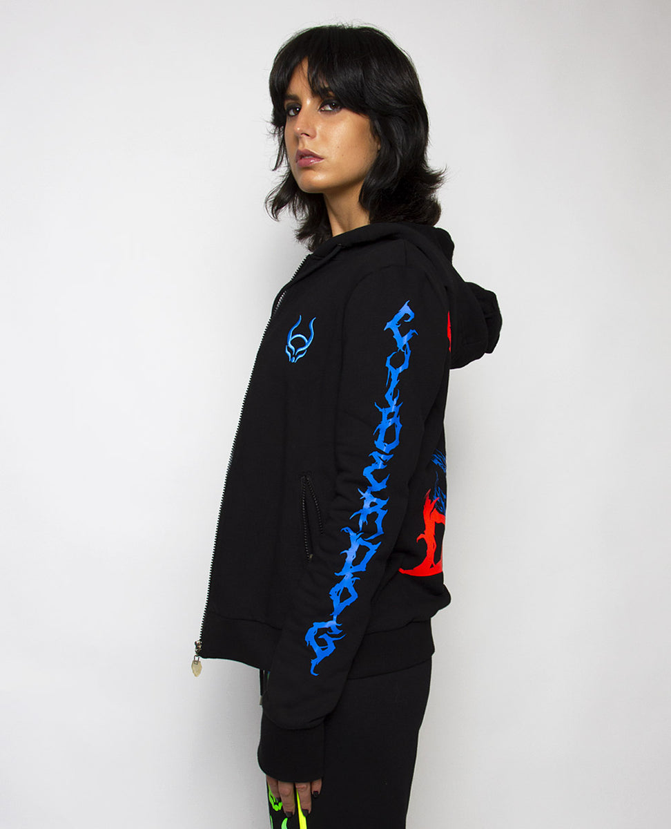 GIRLS UNDERWORLD ZIP HOODY | Cyberdog London by Cyberdog - Rave ...
