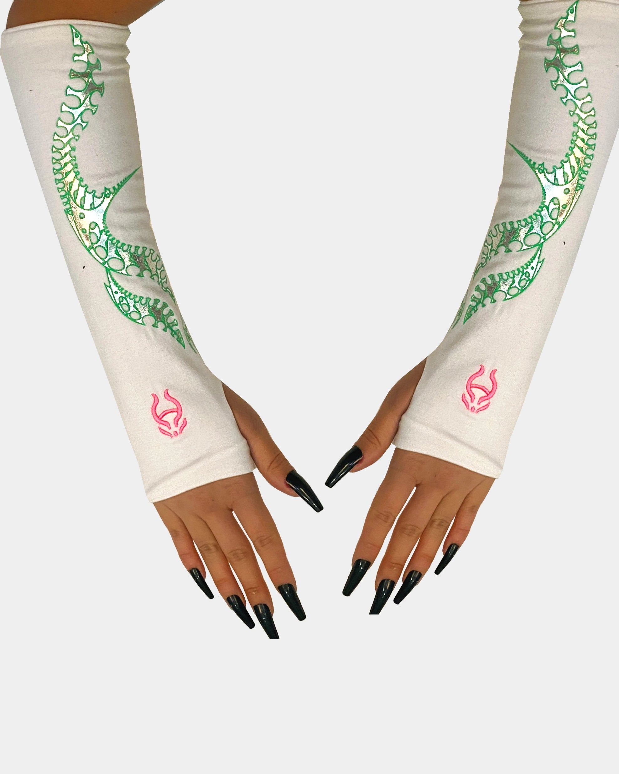 GIRLS GIGA LOGO GLOVE SHORT by Cyberdog - Rave clothing, festival ...