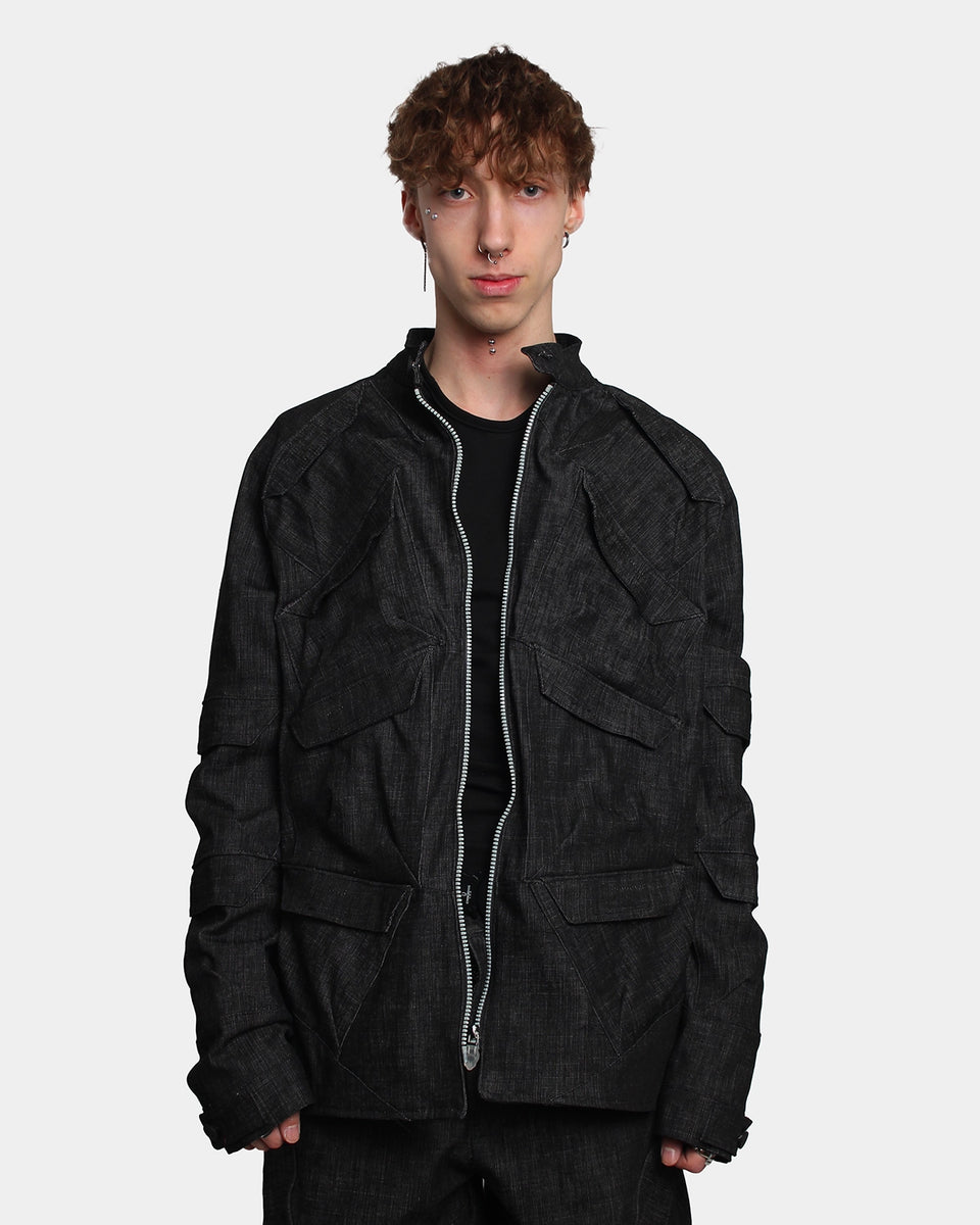 MULTI POCKET JACKET DARK BLUE DENIM | Cyberdog London by Cyberdog ...