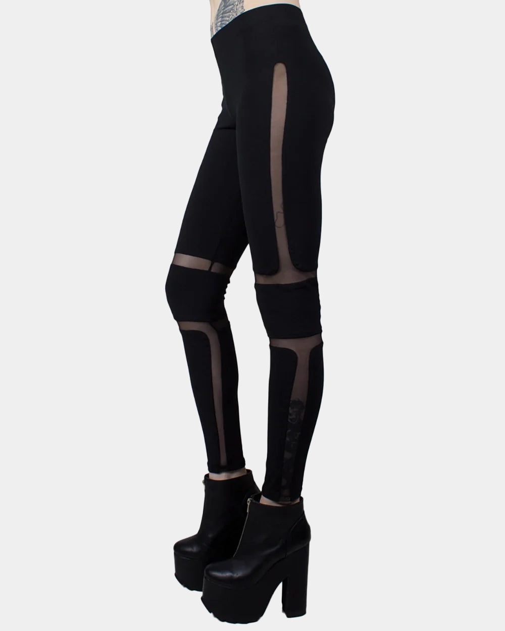 PROTECTION LEGGING BLACK / BLACK MESH – Cyberdog