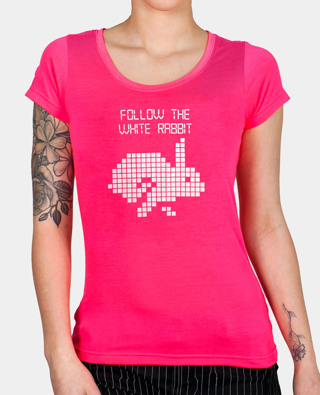 WHITE RABBIT T-SHIRT WOMENS - Rave clothing, festival fashion ...