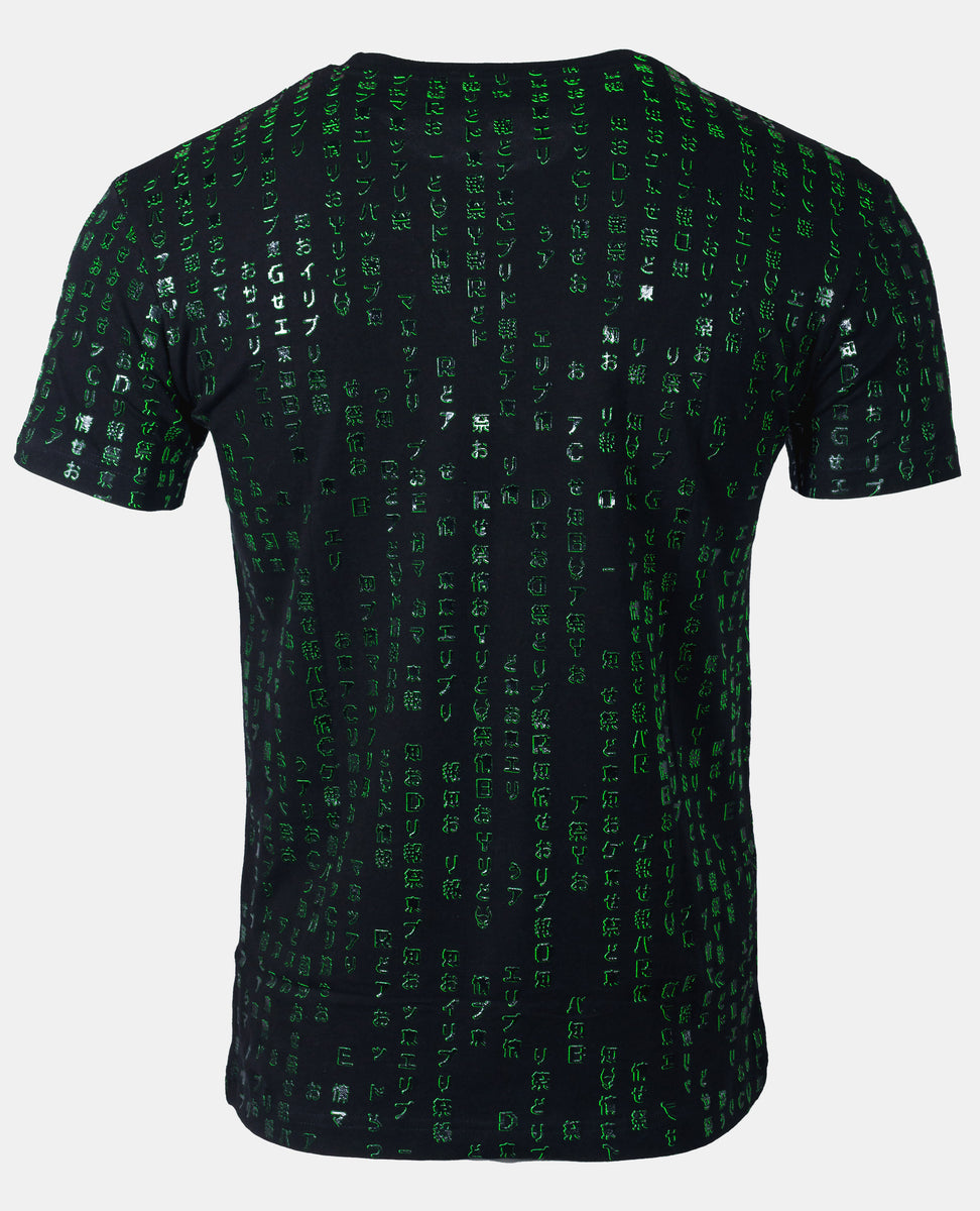 MENS BINARY AOP T-SHIRT | Cyberdog London by Cyberdog - Rave clothing ...