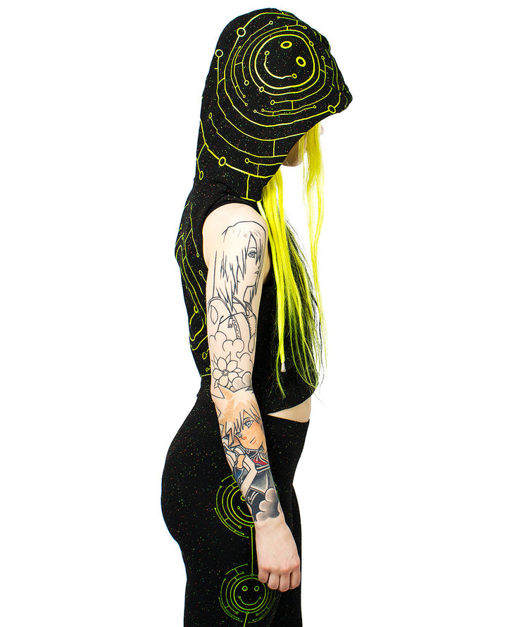 CROP VEST TECFACE by Cyberdog - Rave clothing, festival fashion & clubwear
