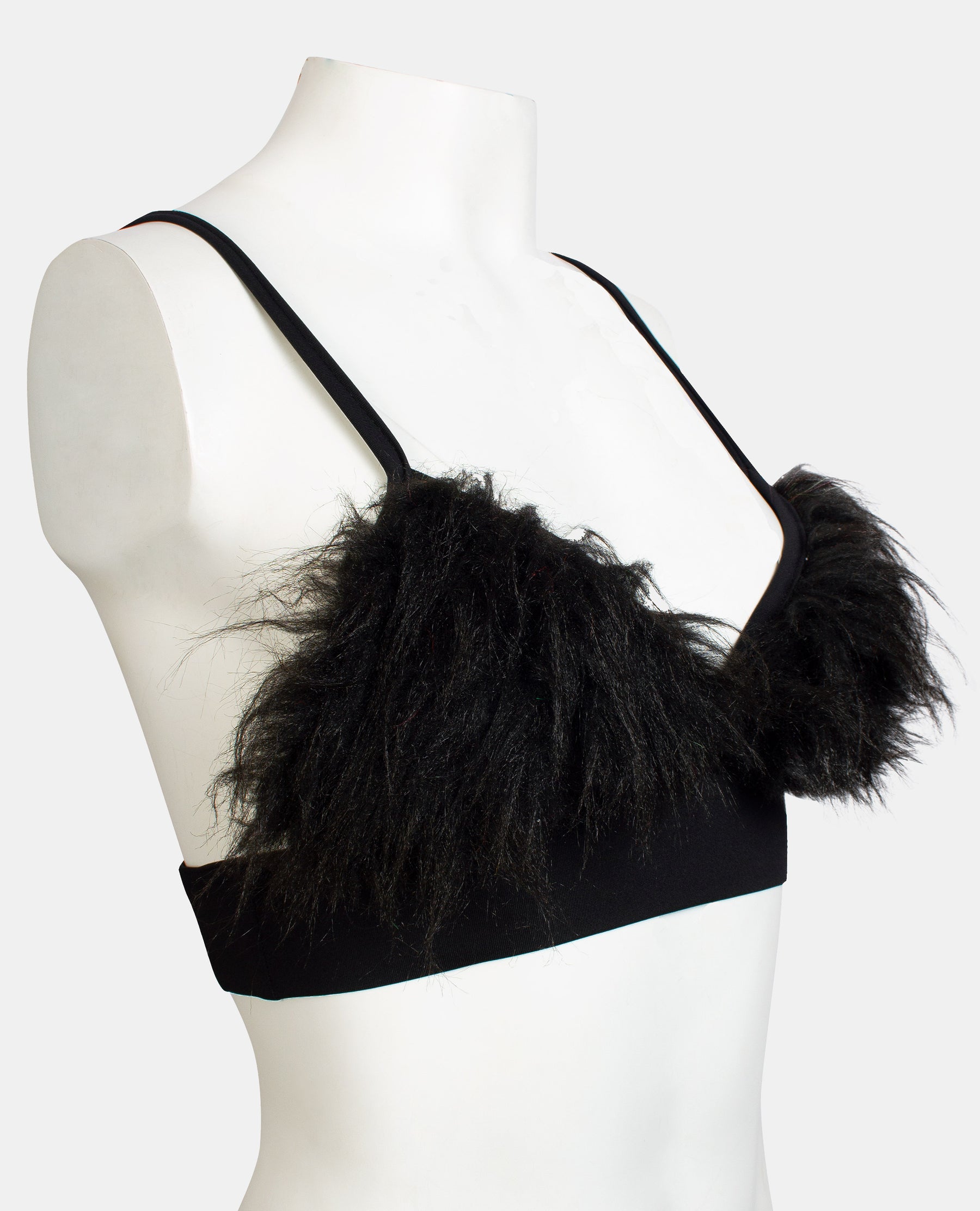 FUR BRALET by Cyberdog - Rave clothing, festival fashion & clubwear