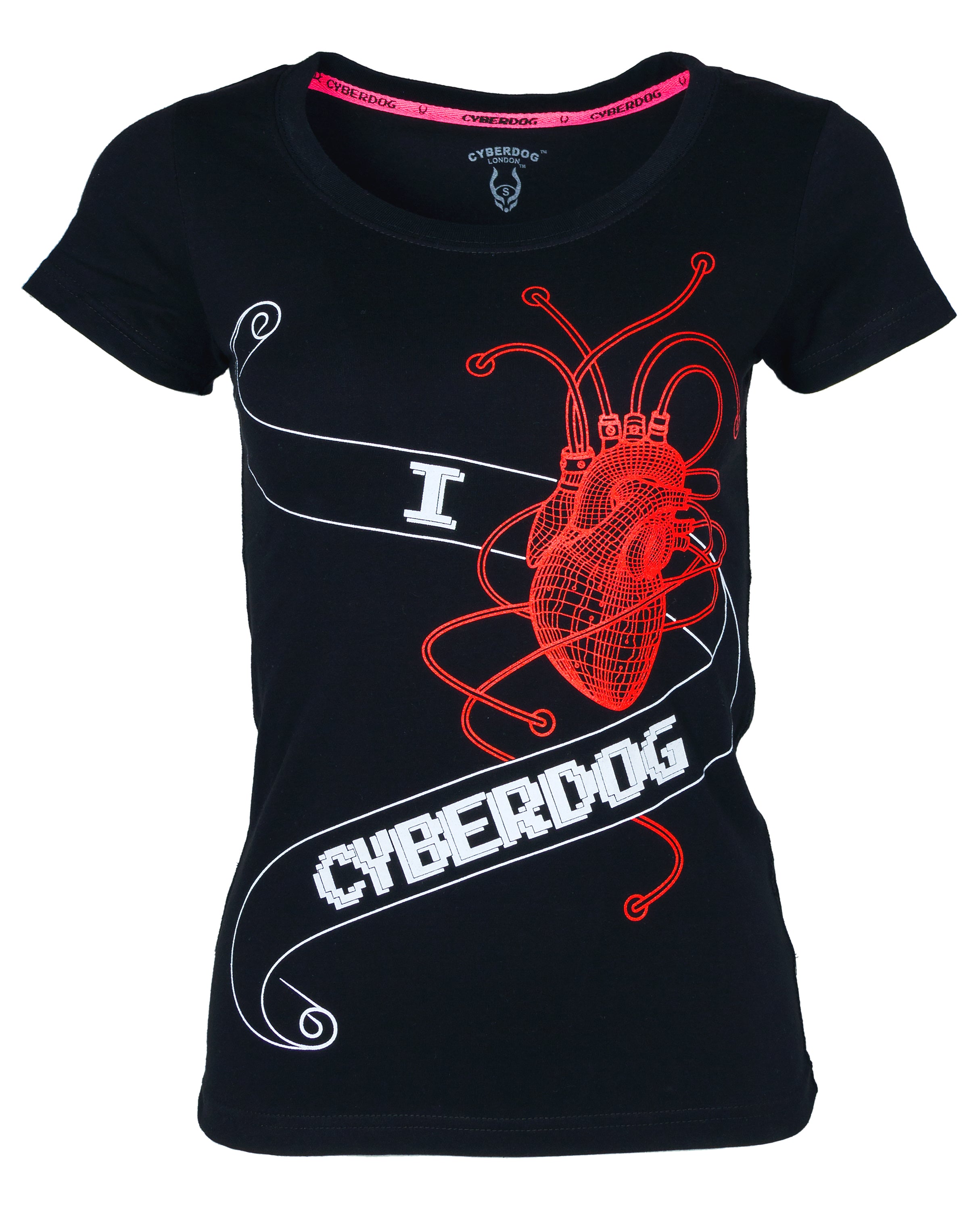 GIRLS S/S I HEART CYBERDOG by Cyberdog - Rave clothing, festival ...
