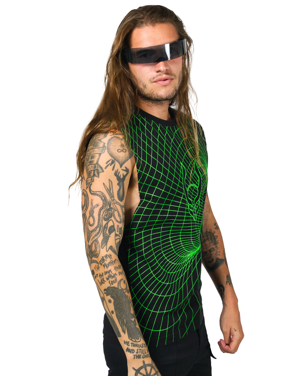 RAVE VEST WORMHOLE | Cyberdog London by Cyberdog - Rave clothing ...