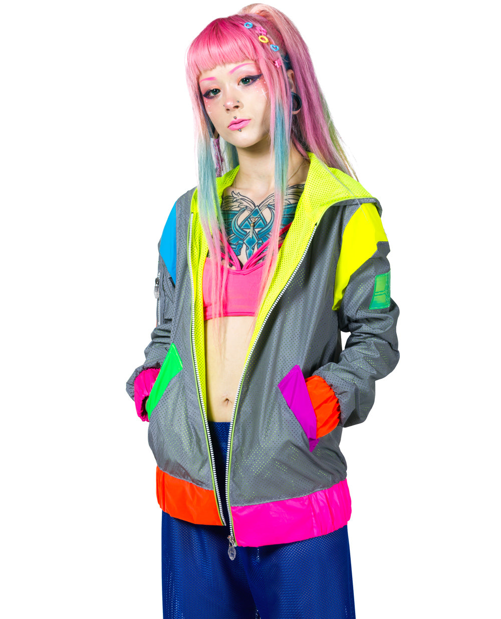 REFLECTIVE CLUB BOMBER JACKET – Cyberdog