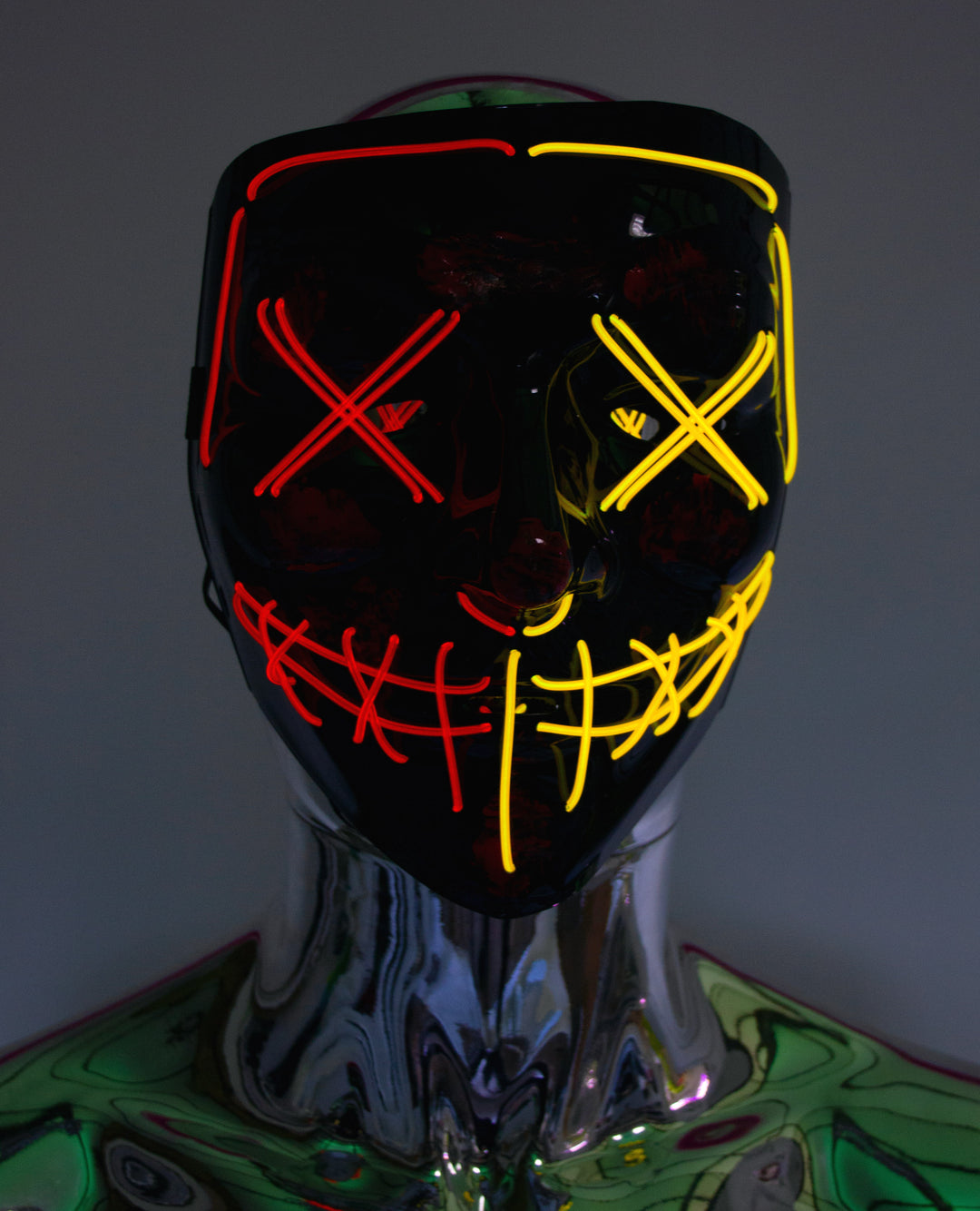 X FACE LIGHT UP MASK by Cyberdog - Rave clothing, festival fashion ...